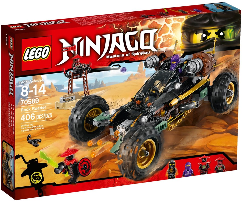LEGO NINJAGO 70589 POGROMCA SKAŁ COLE RX 70589 ! - 7276410778 ...