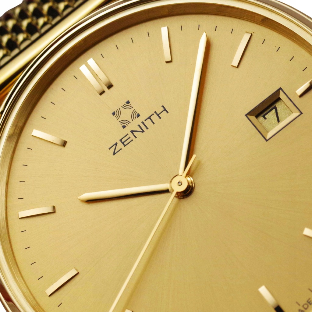 ZENITH zegarek męski LITE złoto 18K / 750 SZAFIR - 13775534955 ...