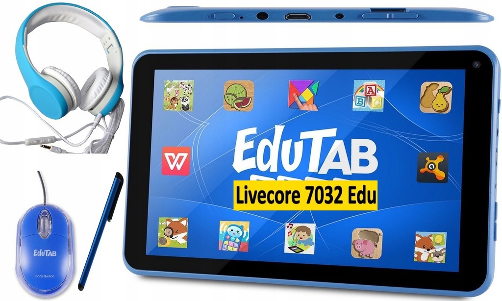TABLET DZIECI OVERMAX EDUTAB KONSOLA MP4 PLAY GRA - 7720786812 ...