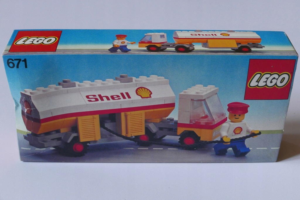 LEGO Classic Town 671 Shell Fuel Pump NOWY UNIKAT - 7862670239 ...
