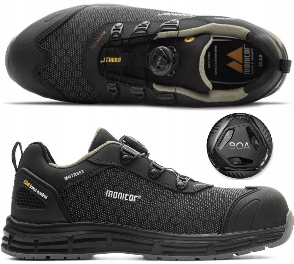 PÓŁBUTY BUTY ROBOCZE PREMIUM Z SYSTEMEM BOA S3 SRC HRO PENTAGON MONITOR ...