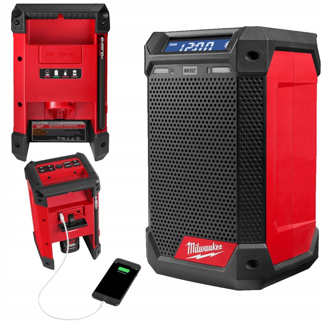 MILWAUKEE M12 RADIO BUDOWLANE BLUETOOTH DAB+ AM/FM - 14018394837 ...