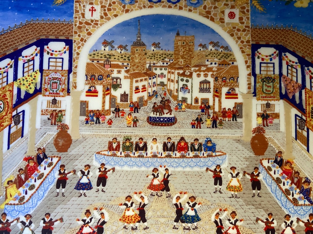 Hiszpanski obraz na plytce porcelanowej - 13167431088 - oficjalne ...