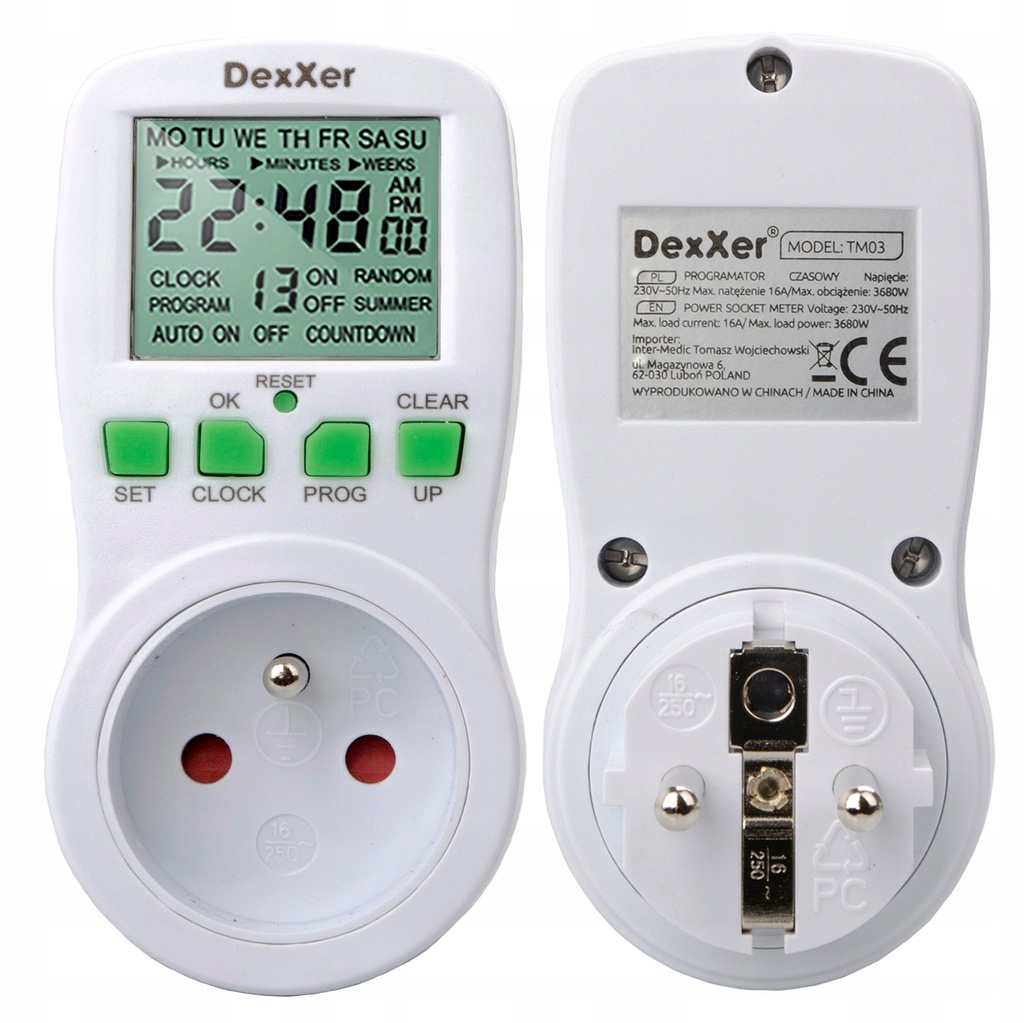 PROGRAMATOR CZASOWY WŁĄCZNIK WYŁĄCZNIK TIMER LCD 3 - 11597895590 ...