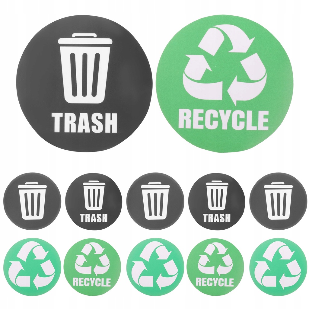 Recycling Trash Can Stickers Recycle Waste - 14574305768 - oficjalne ...