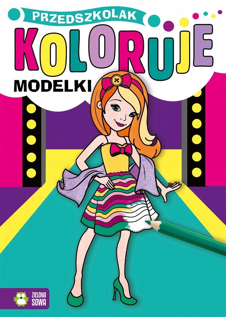 KOLORUJE MODELKI KOLOROWANKA MALOWANKA ORYGINAŁ - 12871249068 ...