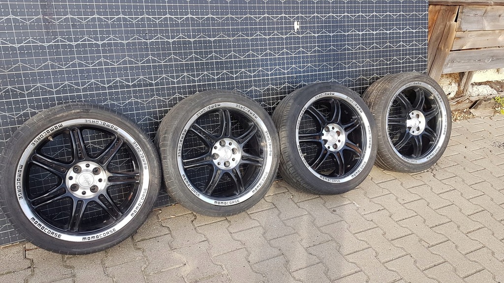 Felgi 17" MOMO CORSE 4X100 ET35 okazja komplet warszawa - 16751434000 ...