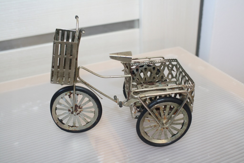 Rowerek metalowy ozdoba PRL - 11264850028 - oficjalne archiwum Allegro