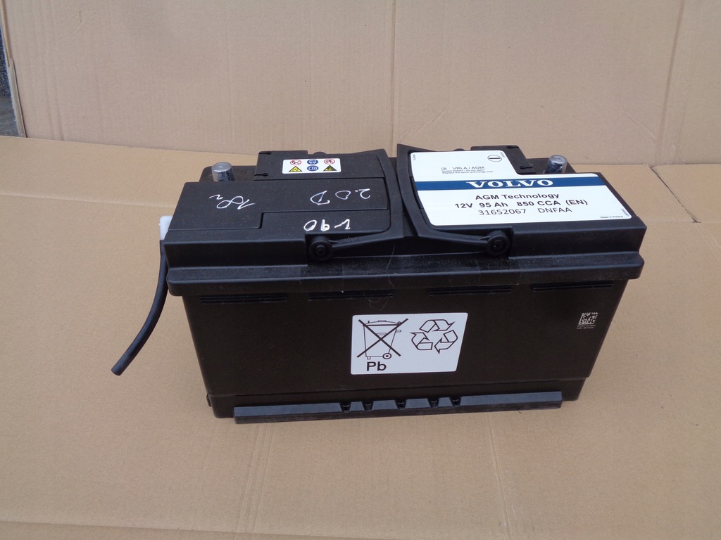 AKUMULATOR 850CCA 95Ah AGM VOLVO 18r 31652067 - 9246585325 - oficjalne ...