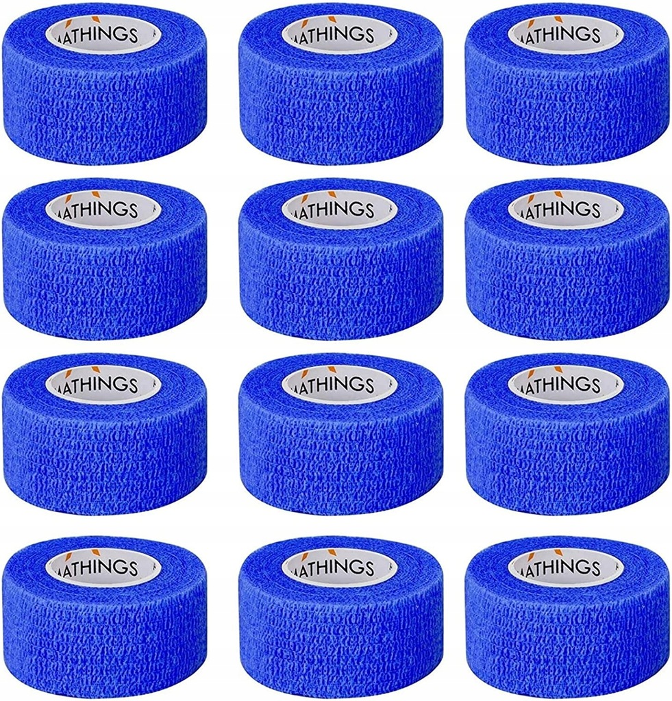 BANDAŻE SAMOPRZYLEPNE PLASTRY NIEBIESKIE 2,5CM X4M - 13285697320 ...