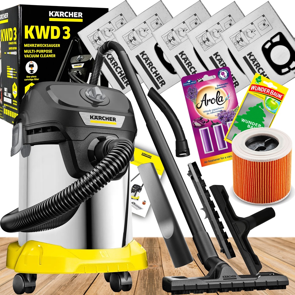 NAJMOCNIEJSZY ODKURZACZ K WD3 KARCHER MEGA ZESTAW - 13285636558 - oficjalne archiwum Allegro