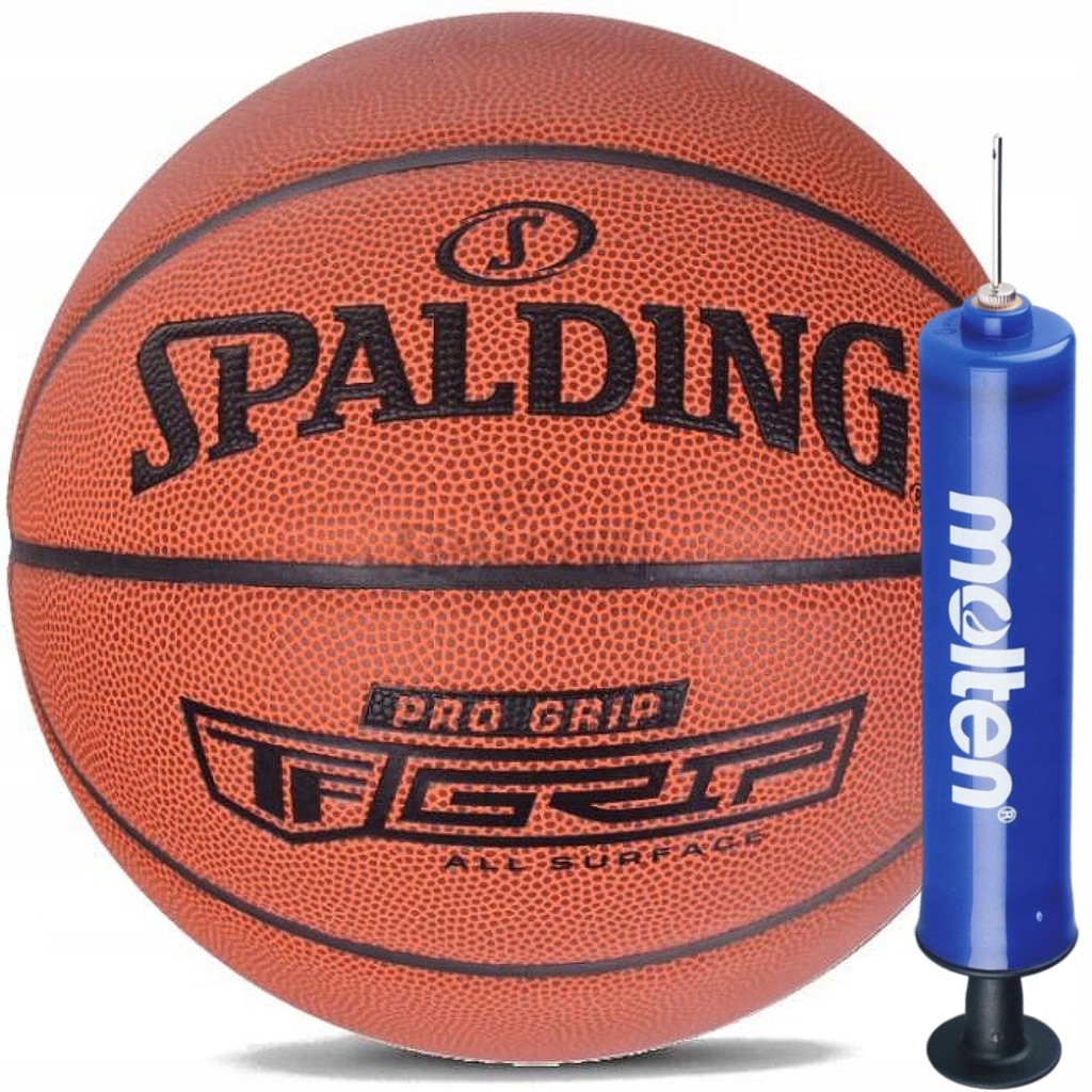 Zestaw Piłka do Kosza Spalding PRO GRIP 7 + pompka - 13493276372 ...
