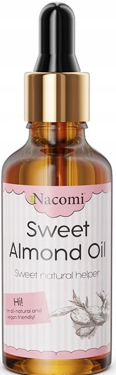 NACOMI OLEJ ZE SŁODKICH MIGDAŁÓW UJĘDRNIA NAWILŻA - 11391855986 - oficjalne archiwum Allegro