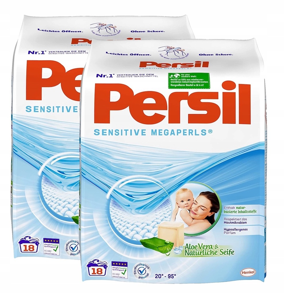 Proszek do prania Persil Sensitive Megaperls 2,66 - 12697888668 ...