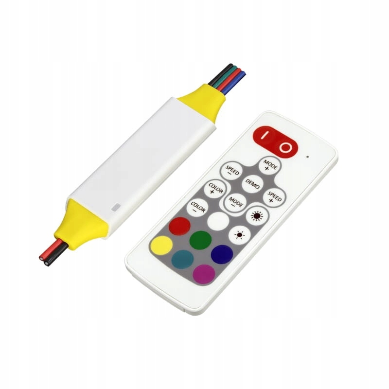 Sterownik LED RGB IP63 + pilot radiowy; zestaw - 14388870380 ...