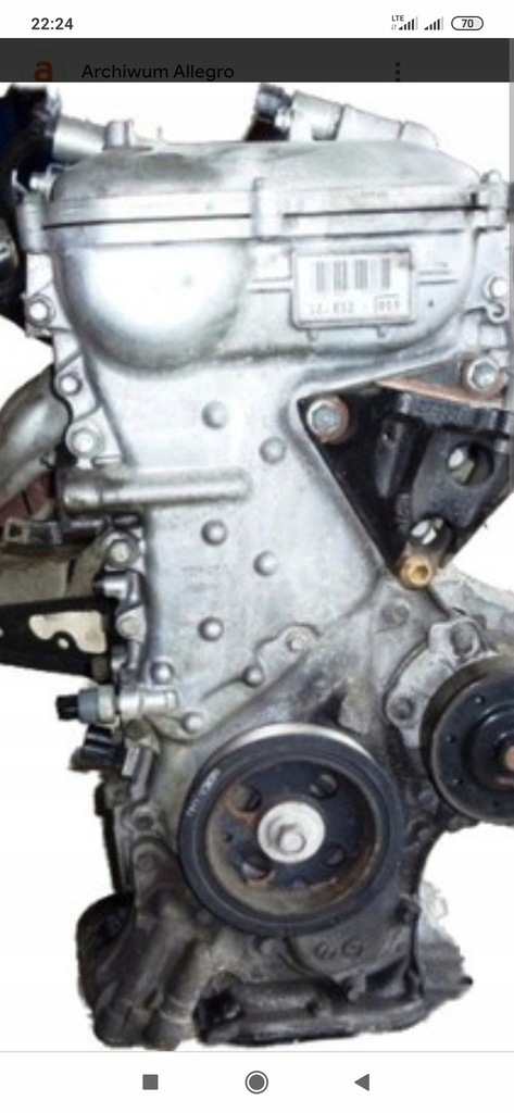 SILNIK KOMPLETNY TOYOTA 1.6VVTI 1ZR E12 IGŁA - 13172746255 - oficjalne ...