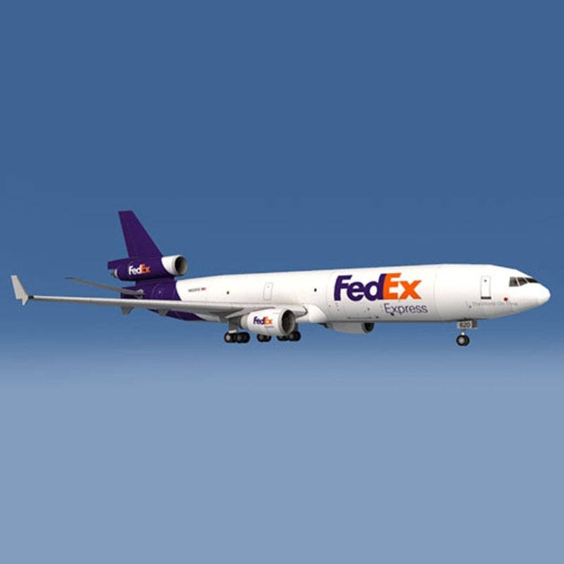 DIY 1:100 Fedex MD 11 samolot papierowy papier - 11340244903 ...