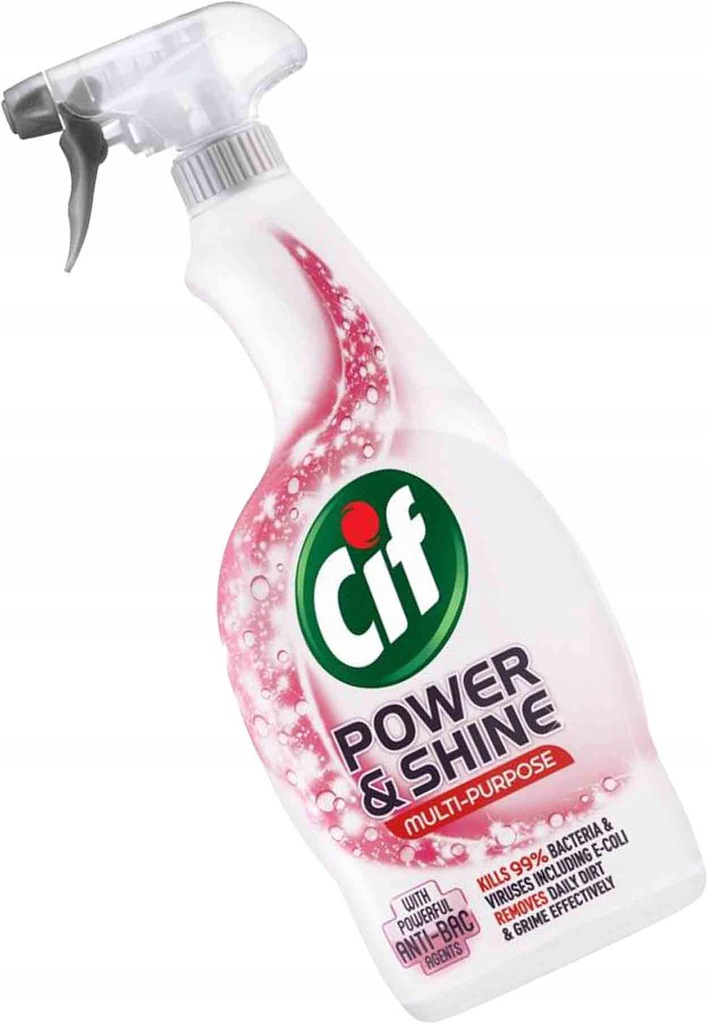 CIF SPRAY 750 ml POWER SHINE USUWA TŁUSTE PLAMY - 12689106844 ...