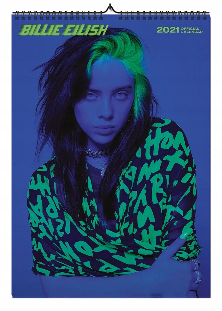 Billie Eilish kalendarz A3 z artystką na 2021 rok - 9805568741 - oficjalne archiwum Allegro