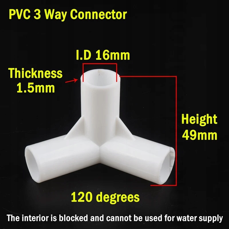 Rura PCV o średnicy wewnętrznej 16 mm, kolanko pro - 14504420034 ...