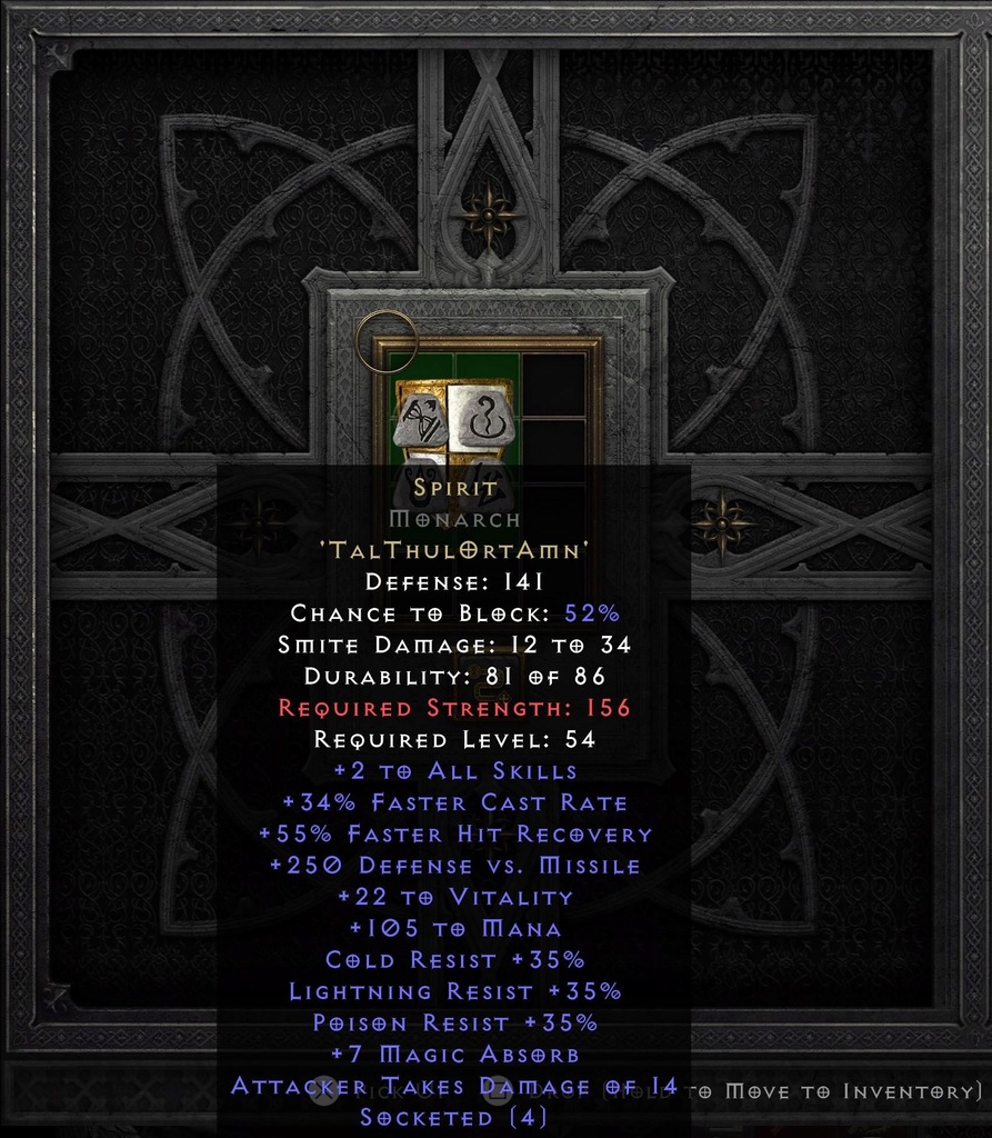 Diablo II Resurrected D2 LoD| Spirit Monarch | PS5 - 11403737805 ...