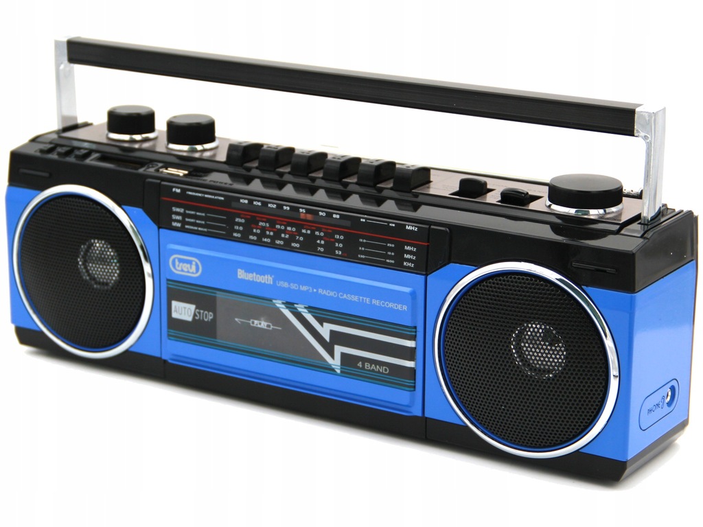 RADIOMAGNETOFON BOOMBOX TREVI BL/USB/SD KASETA - 8656585016 - oficjalne ...