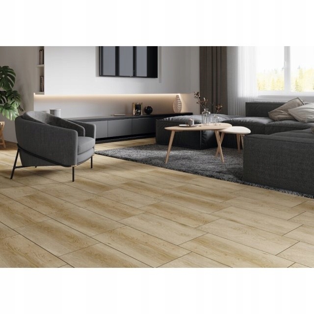 Gres drewnopodobny beż struktura 30x60 CERSANIT - 10680723912 - oficjalne archiwum Allegro