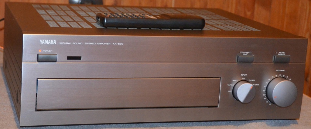 Yamaha AX-590 +Pilot wzmacniacz stereo tytanowy - 13710363995 - oficjalne archiwum Allegro
