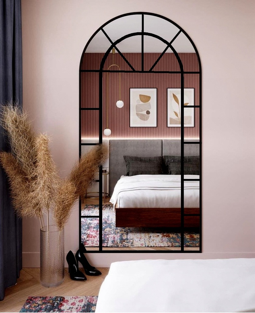 Lustro półowalne szprosy OKNO LOFT IV 80X180 - 12550752941 - oficjalne ...