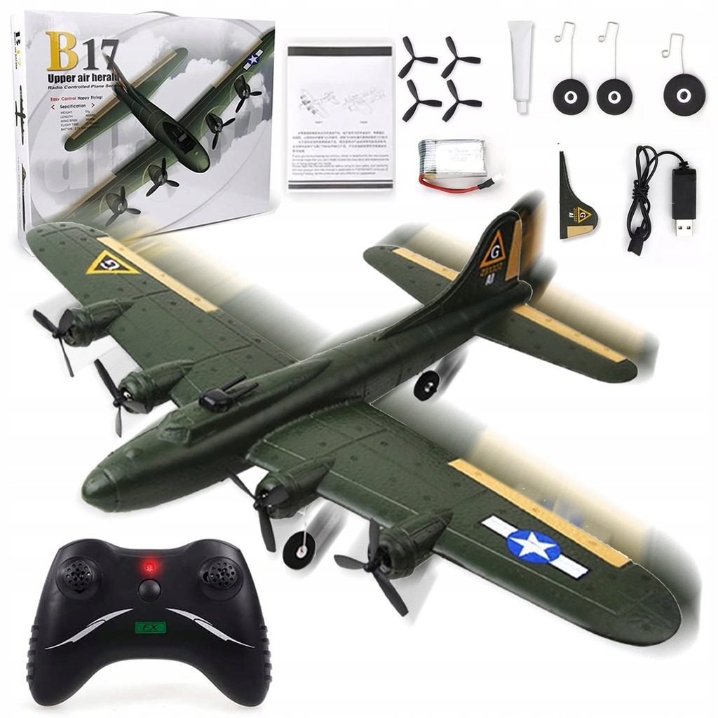 Samolot RC Sterowany na Pilota B-17 Bombowiec RTF - 12696743940 ...