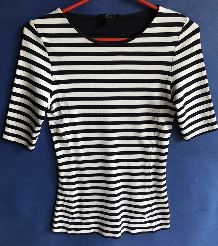 835*COS*bluzka granat paski*rozm.XS - 14044614963 - oficjalne archiwum ...