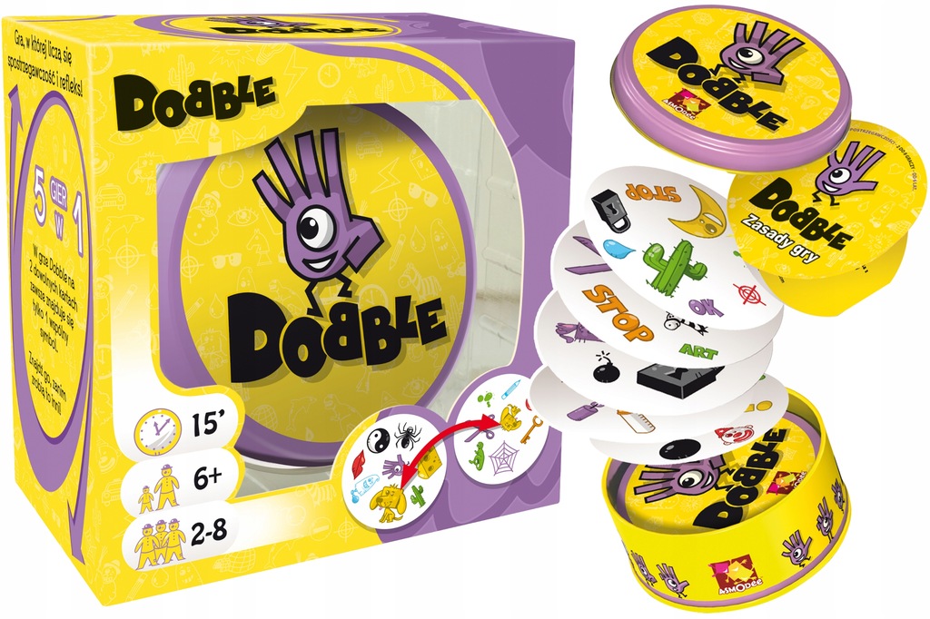 DOBBLE gra dooble duble doble double Rebel classic - 12764813763 - oficjalne archiwum Allegro