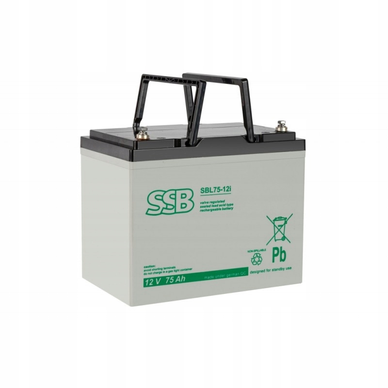 Akumulator SSB SBL 75-12i 12V 75Ah AGM DEEP CYCLE - 13089289163 - oficjalne archiwum Allegro