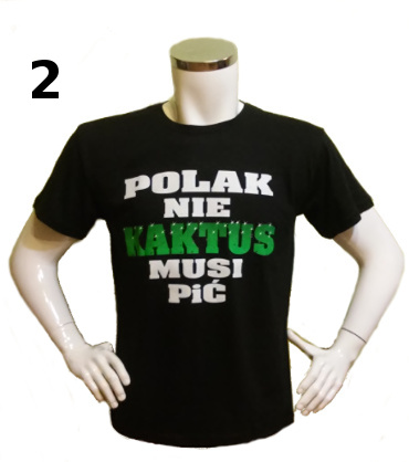 ŚMIESZNE KOSZULKI POLAK NIE KAKTUS PIĆ MUSI ROZ. S - 7185543949 - oficjalne archiwum Allegro