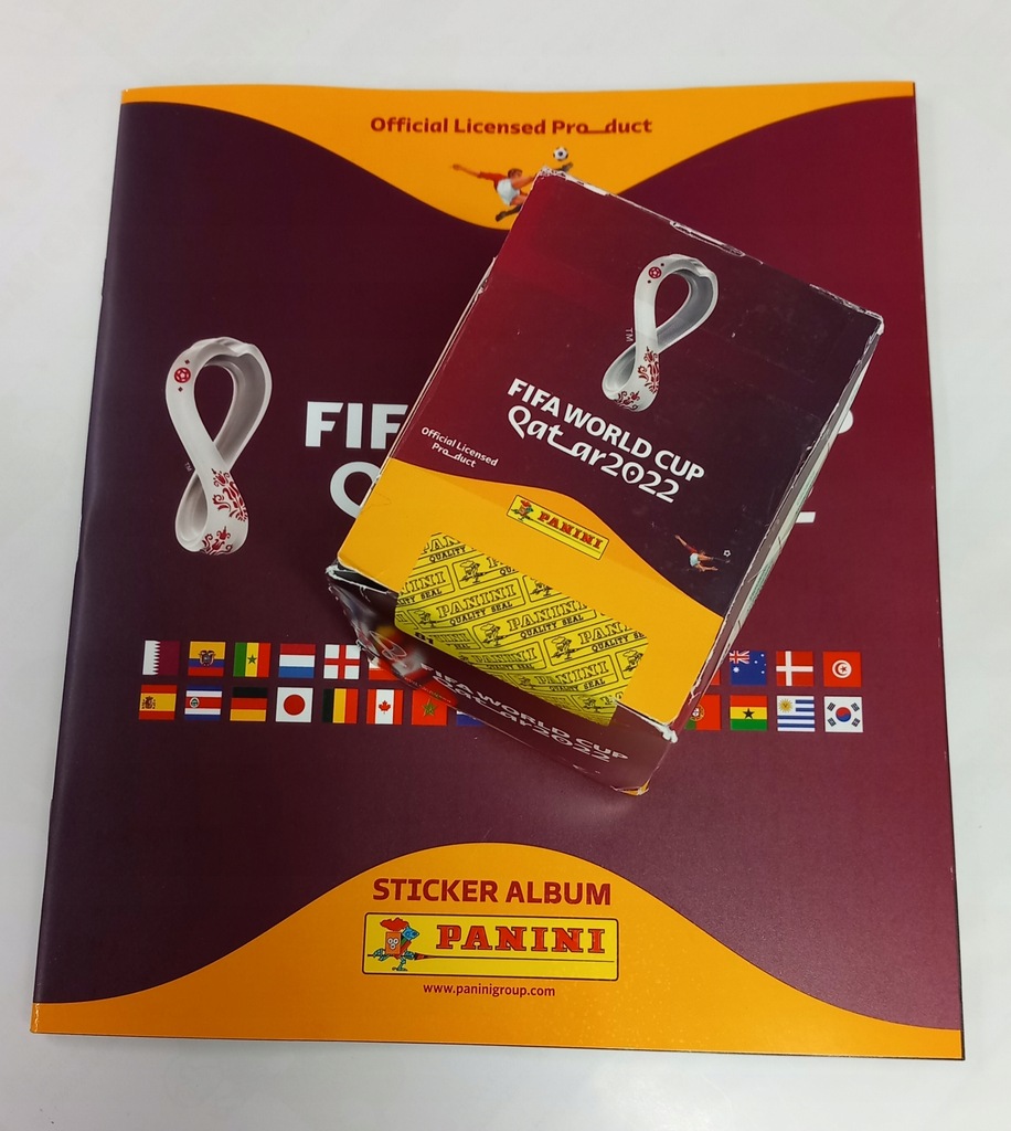 PANINI WORLD CUP QATAR 2022 ALBUM BOX 50 SASZETEK - 12994006611 - oficjalne archiwum Allegro