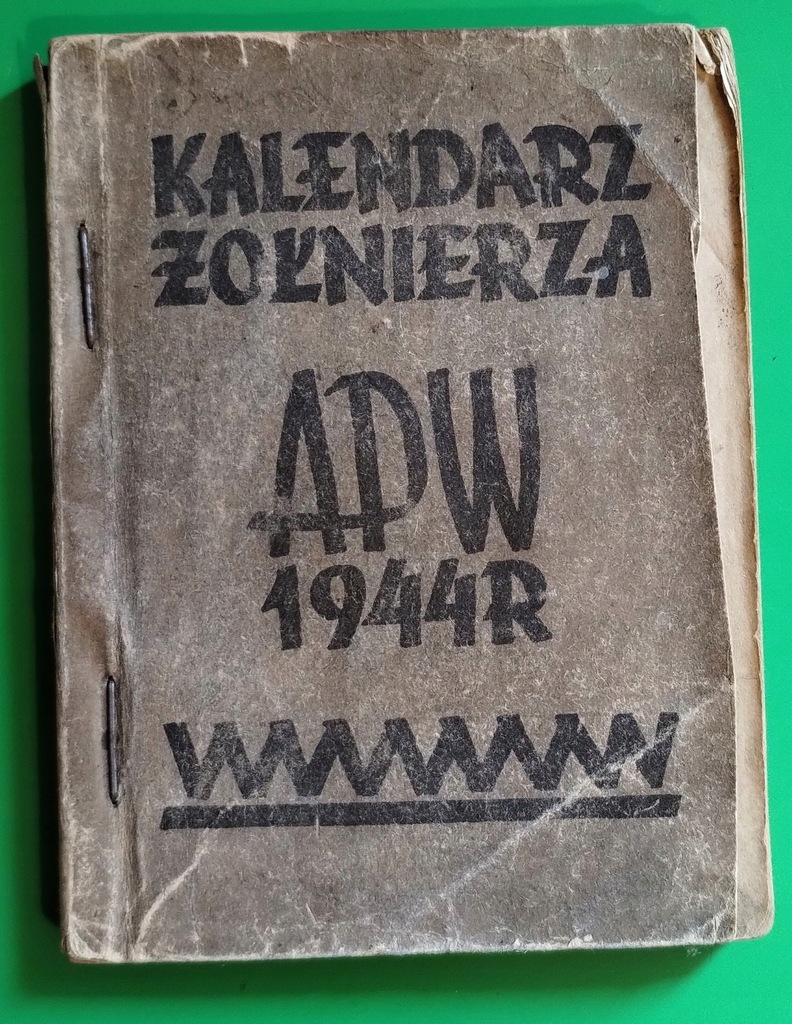 Kalendarz Żołnierza 1944 Armia Polska Palestyna gen. Sikorski stara ...