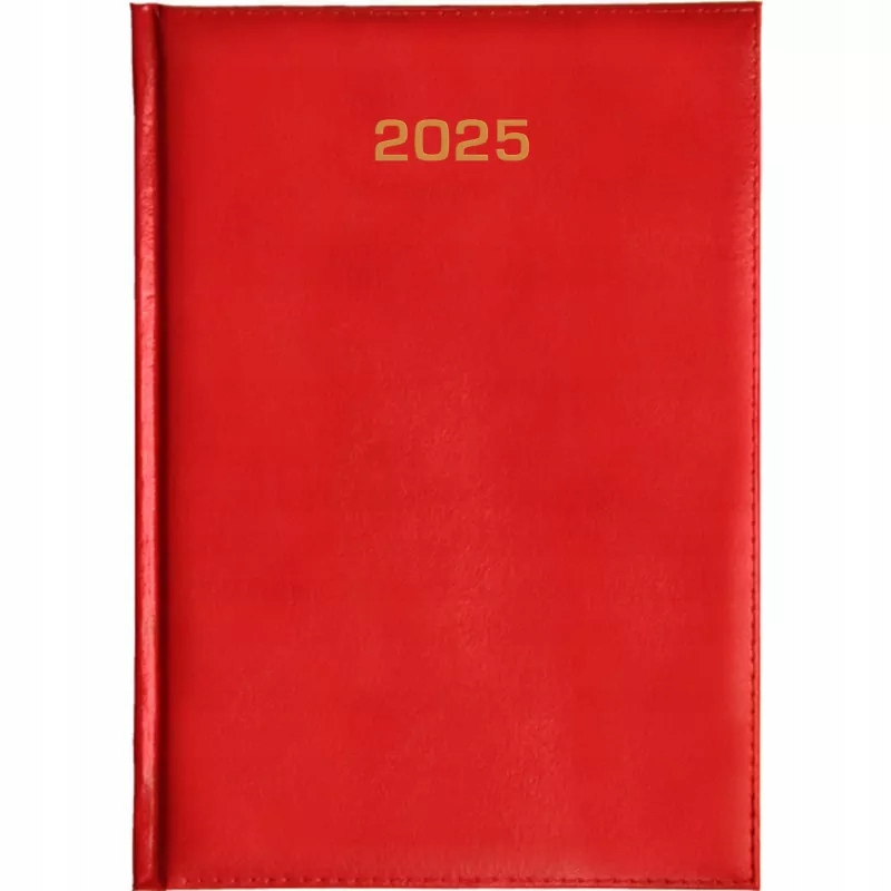 Kalendarz książkowy dzienny czerwony 2025 BALADEK A5 - 15833194438 ...