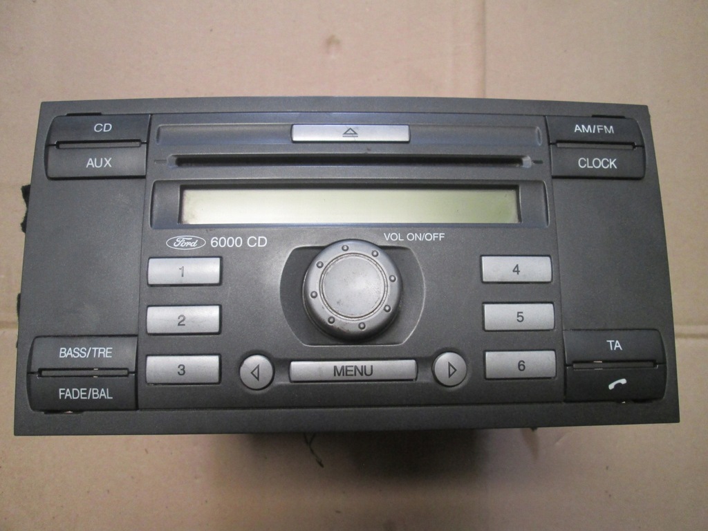 RADIO FORD 6000 CD FOCUS MK2 MONDEO FUSION + KOD - 12382187916 ...