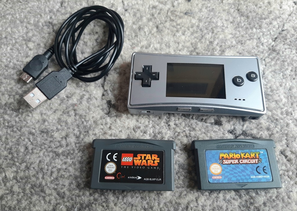 Купить GameBoy Micro Silver + игры в состоянии BD #: отзывы, фото и ...