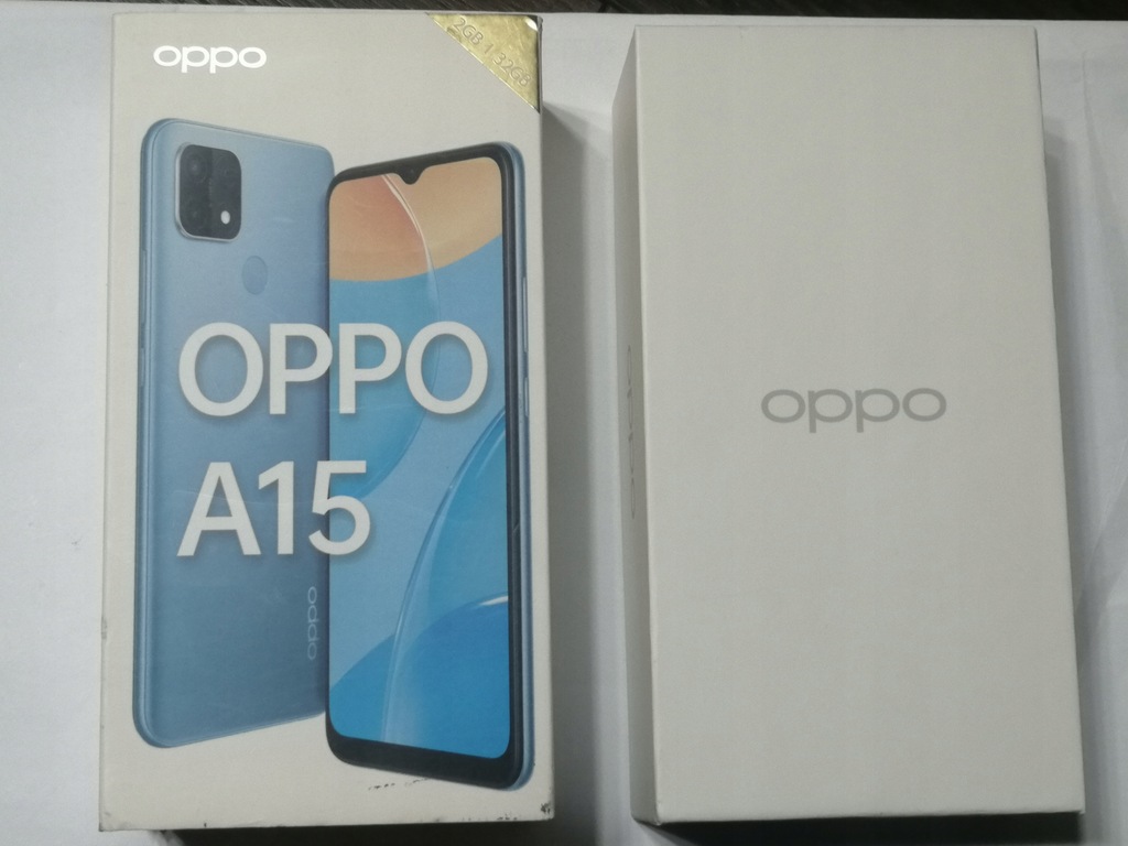 OPPO A15 CPH2185 obwoluta pudełko karton wkładki - 12629066557 ...