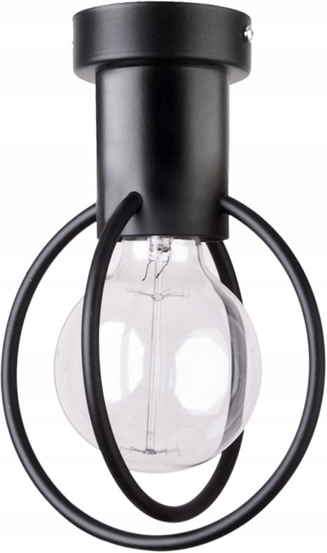 Lampa sufitowa AURA KOŁO 1 plafon CZARNY Sigma - 13912232669 - oficjalne archiwum Allegro