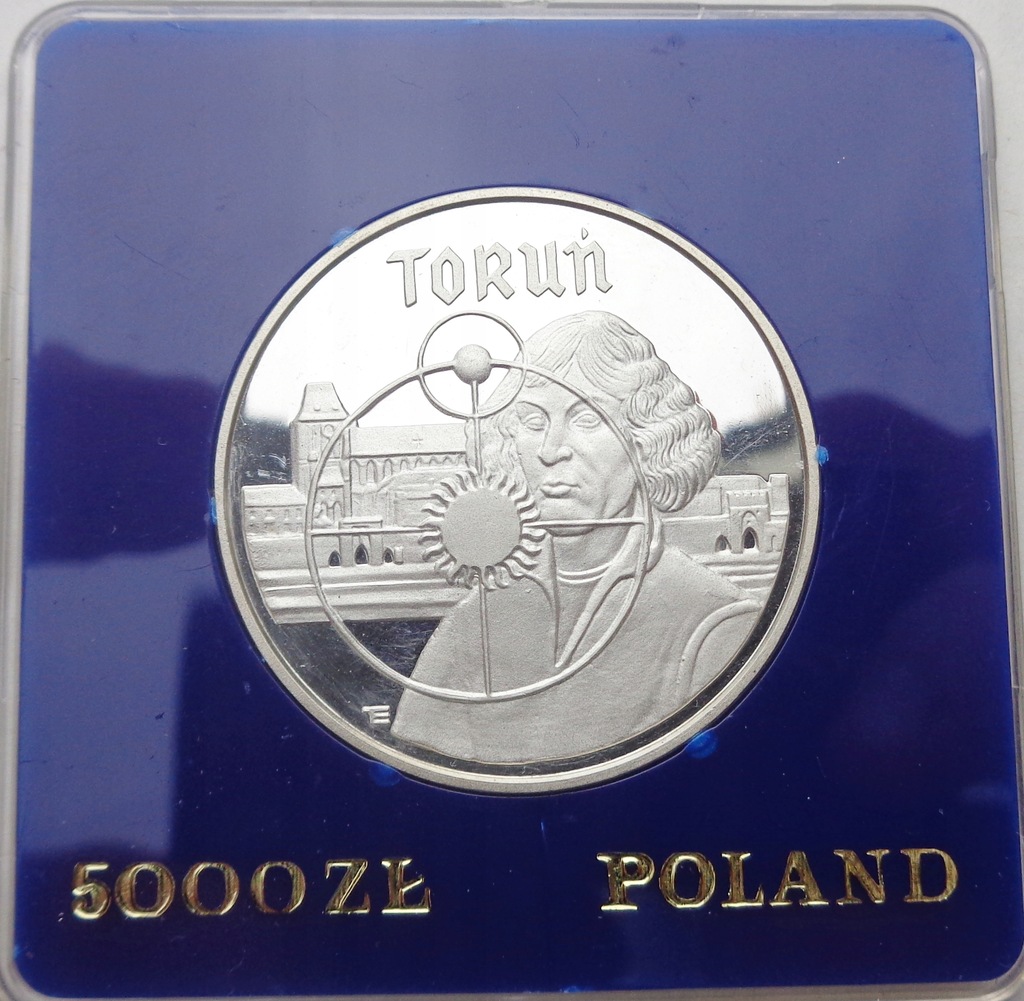 POLSKA - PRL : 5000 złotych - Toruń - Mikołaj Kopernik - 1989 - 14813995960 - oficjalne archiwum ...