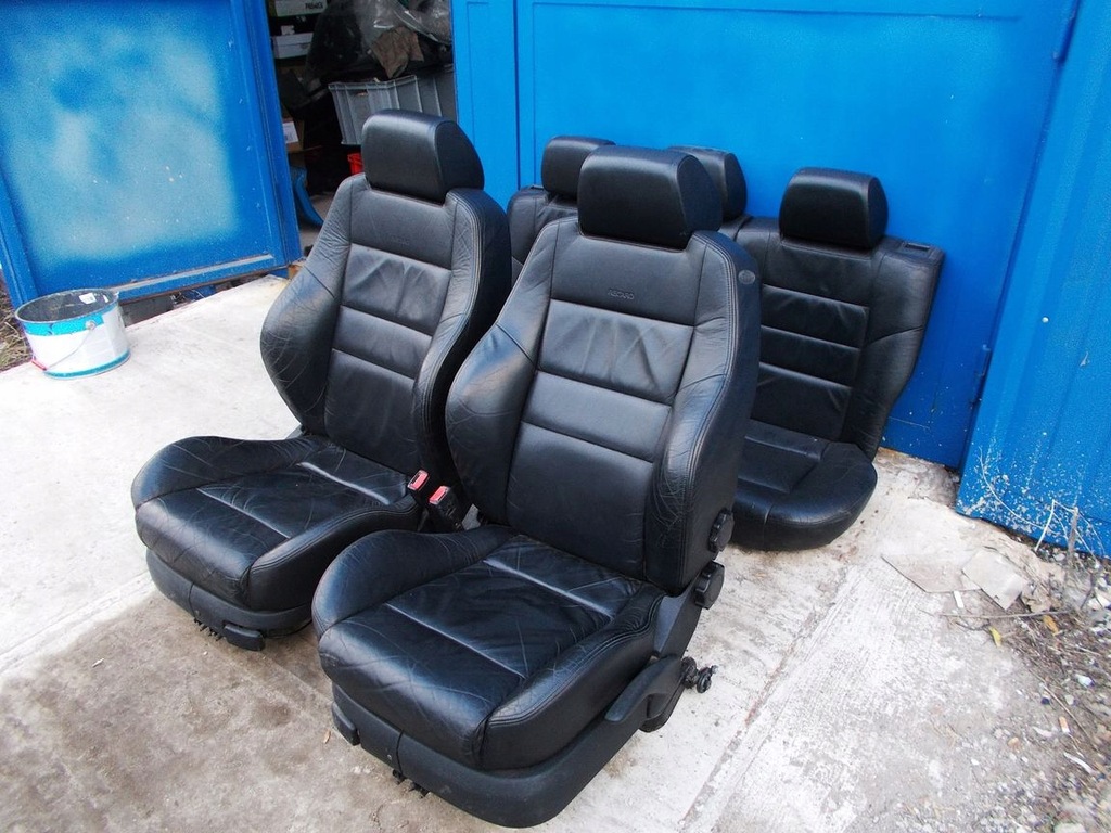 FOTELE RECARO SKÓRA GOLF IV GTI R32 LEON A3 S3 8L - 7787957934 ...