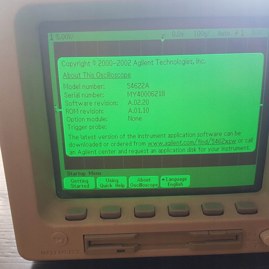 OSCYLOSKOP AGILENT 54622A 100 MHz 2 kanały - 14292464076 - oficjalne ...