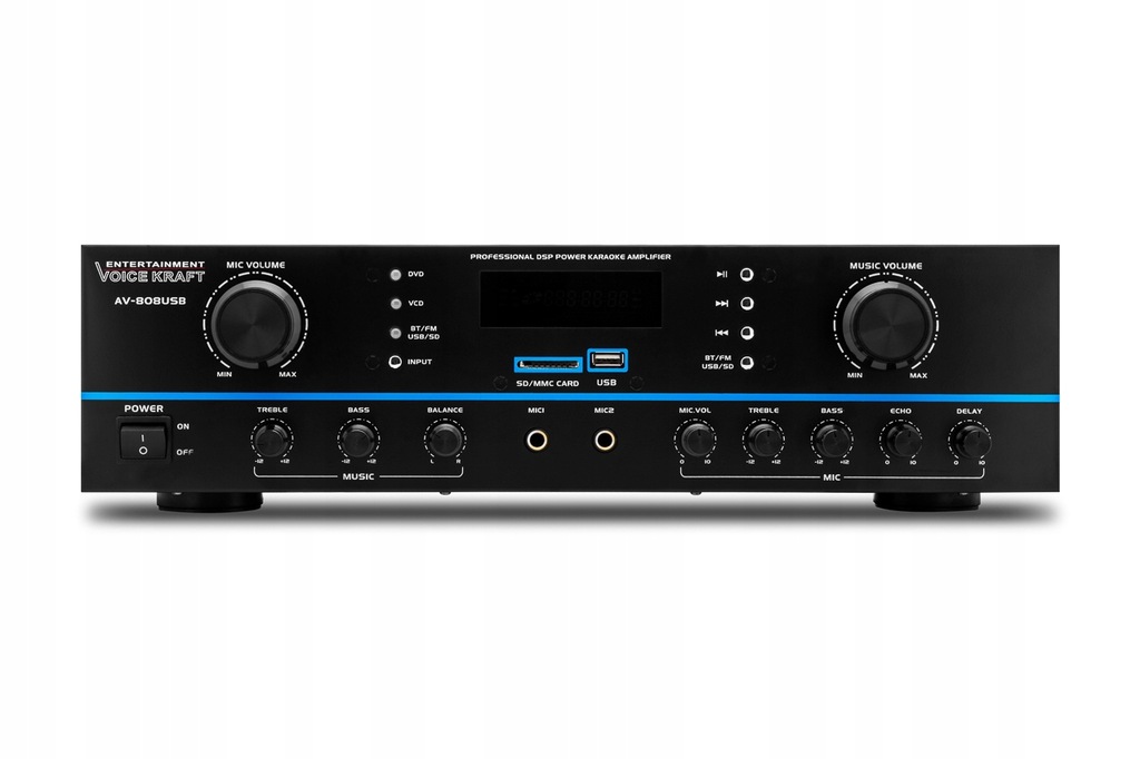 Wzmacniacz 5 kanałów AV 808 Amplituner Voice Kraft - 8118148291 - oficjalne archiwum Allegro