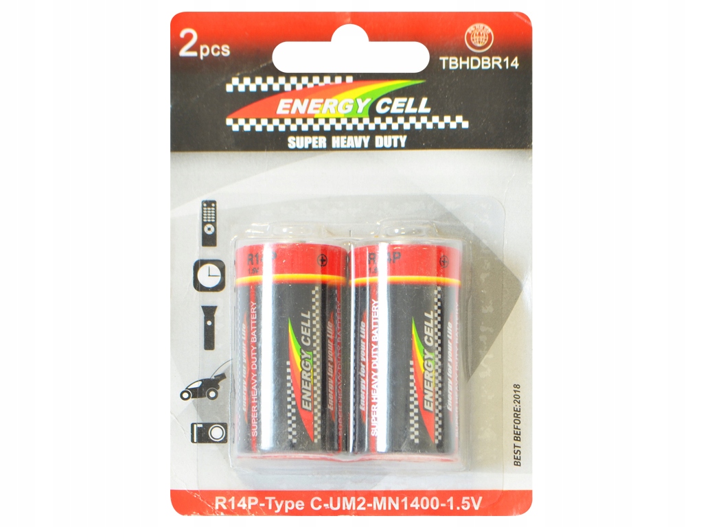 BATERIA R14 LR14 C MOCNA SUPER HEAVY DUTY - 2 SZT - 12154024848 ...