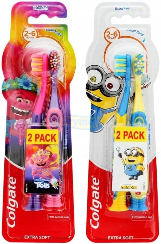 Colgate Szczoteczka dla Dzieci Bajkowe Mix 1+1szt - 13089748917 ...