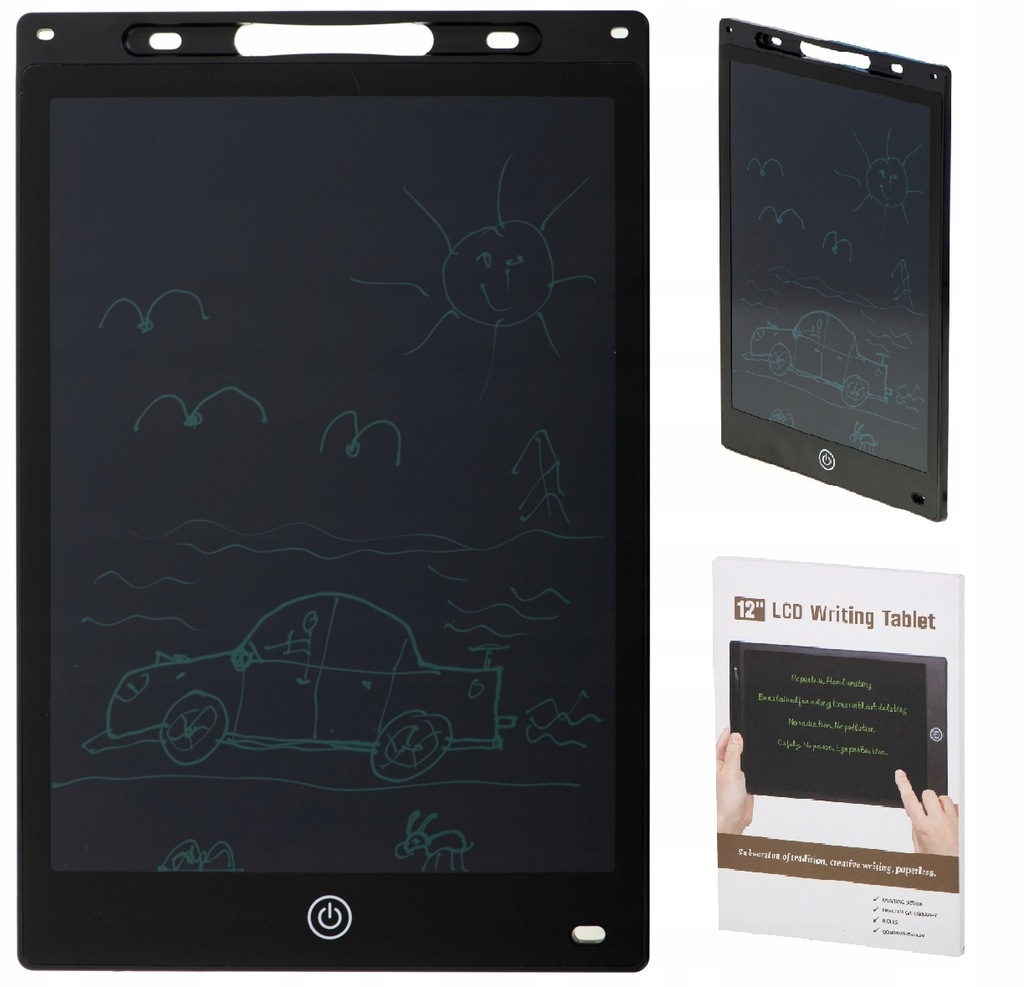 TABLET GRAFICZNY ZNIKOPIS DLA DZIECI RYSUNEK 12'' - 11186390357 ...