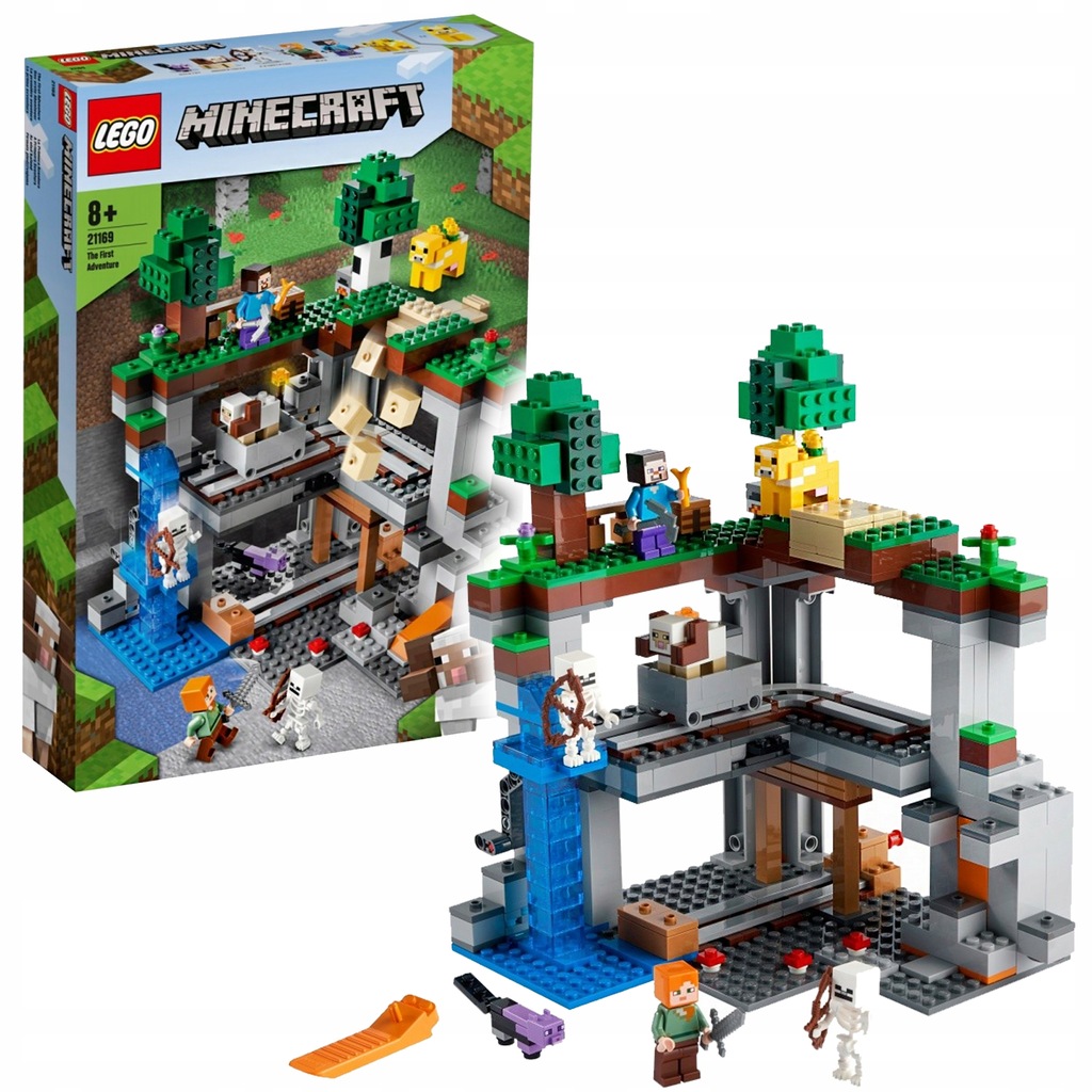 Klocki Lego Minecraft Pierwsza przygoda Maincraft - 11909556065 ...