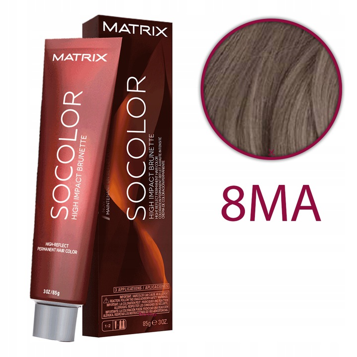 MATRIX SOCOLOR BEAUTY FARBA DO WŁOSÓW 8MA 90 ML - 11407876767 ...